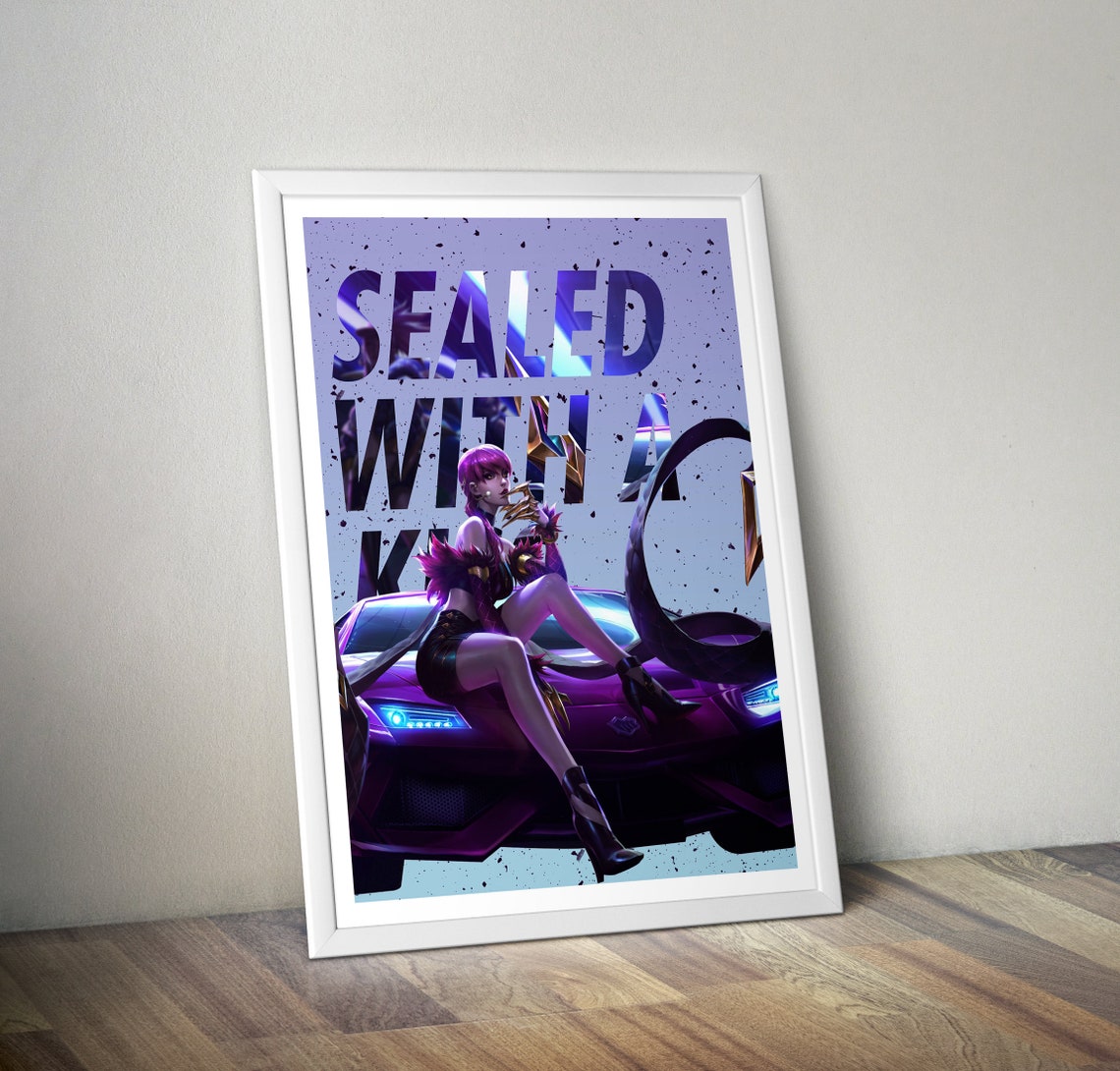 KDA ALL OUT Evelynn Posters, League of Legends, Lol Poster, League of Legends Art, League Gifts ...