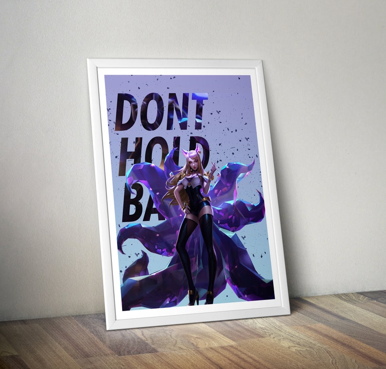 KDA ALL OUT Ahri Posters, League of Legends, Lol Poster, League of ...