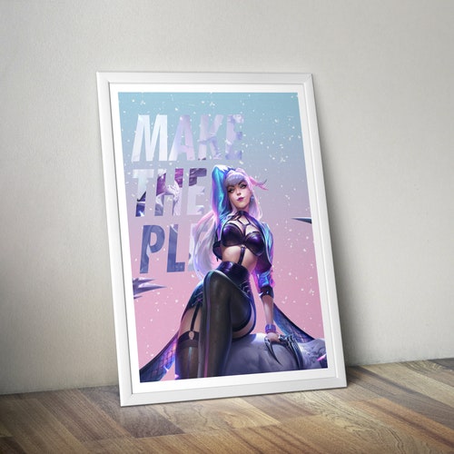 KDA ALL OUT Evelynn Posters League of Legends Lol Poster | Etsy