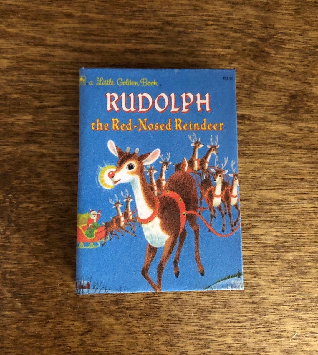 Rudolph Red-nosed Reindeer Doll Sized Miniature Book for 18 Inch Dolls ...
