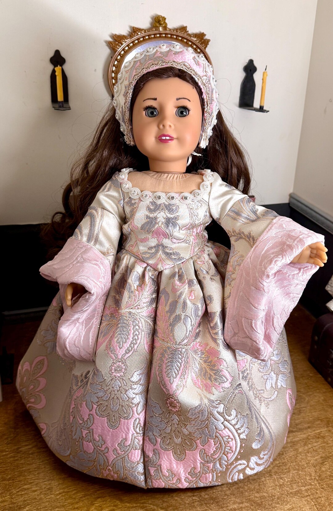 16th Century Tudor Doll Gown – Fits 18” Dolls - Historical Doll ...