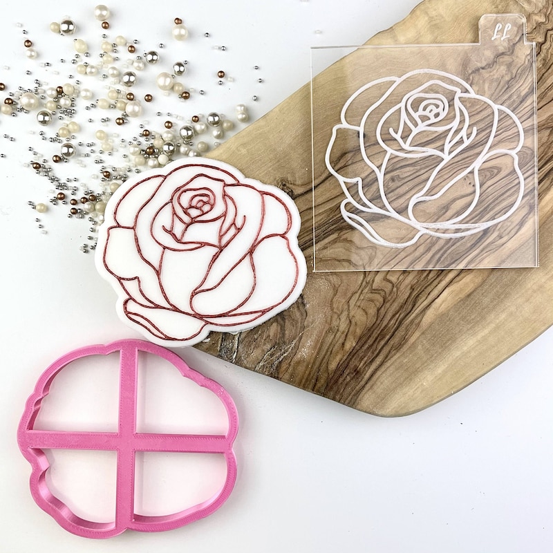 Rose Cookie Cutter - Etsy