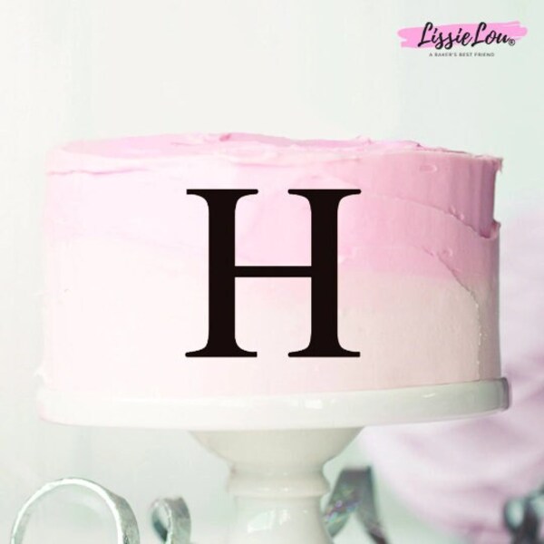Letter H Cake Topper - Etsy
