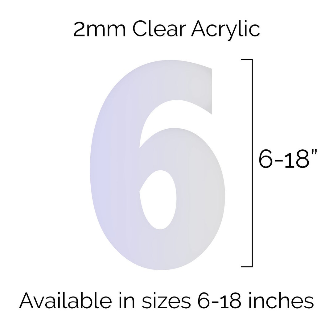Acrylic Cake Shape Number 6 Mold - Etsy