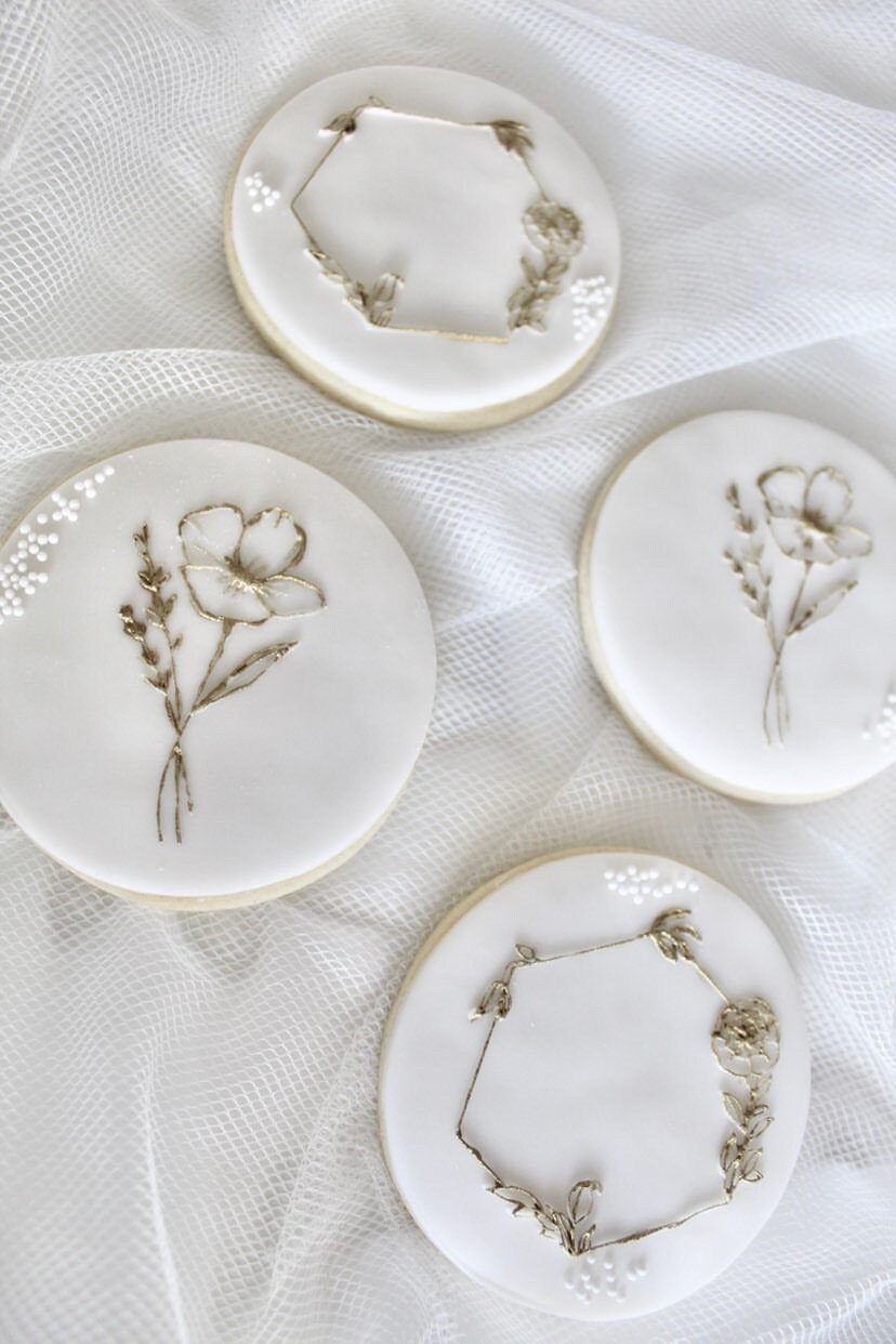 Delicate Wild Flower Cookie Embosser, Floral Cookie Stamp, Fondant ...