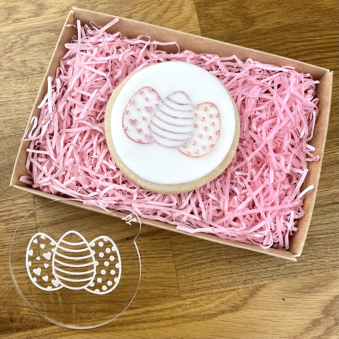 Easter Eggs Cookie Embosser Stamp Icing Fondant Stamp for Easter ...