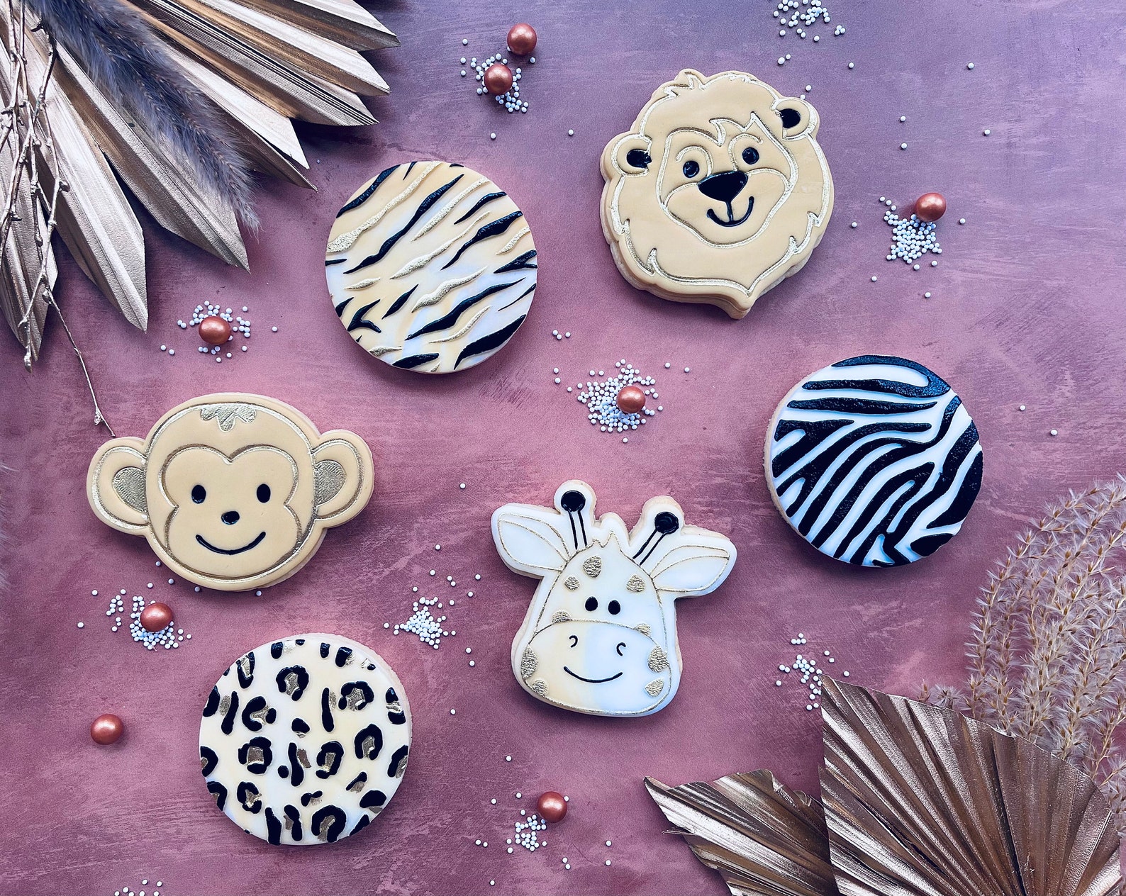 Monkey Cookie Cutter and Stamp, Jungle Cookie Cutter, Fondant Embosser ...