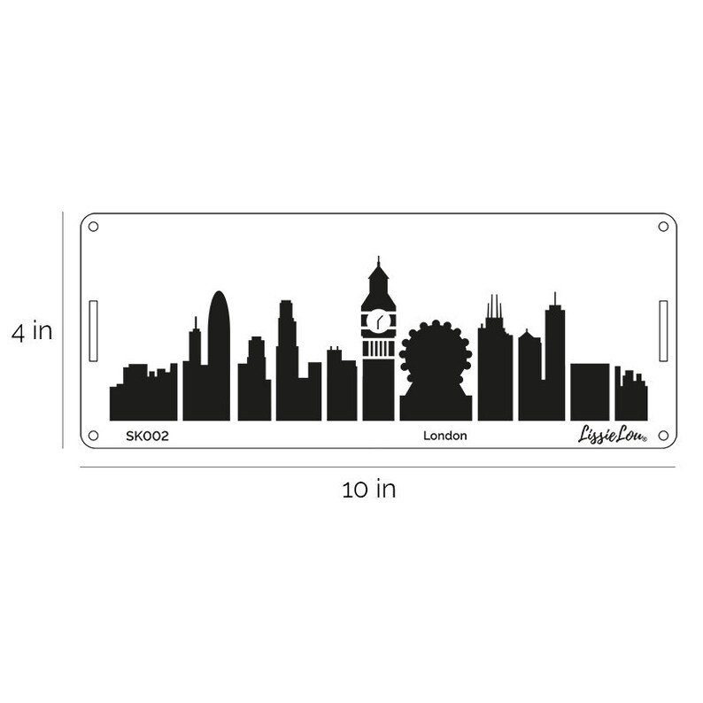 London Skyline Stencil - Border Size Design - Etsy