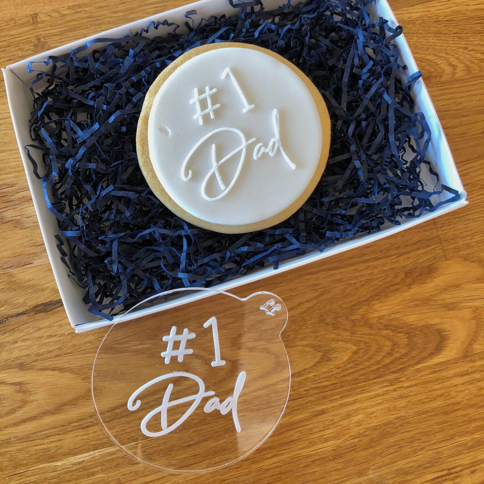 Number 1 Dad Cookie Embosser Postal Box Ideas Happy - Etsy