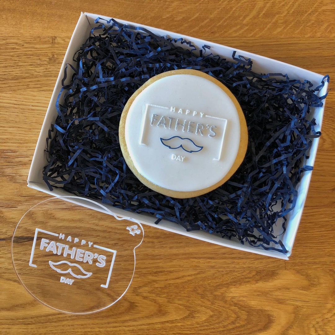 Happy Father's Day Style 3 Cookie Embosser, Postal Box Ideas, Happy ...
