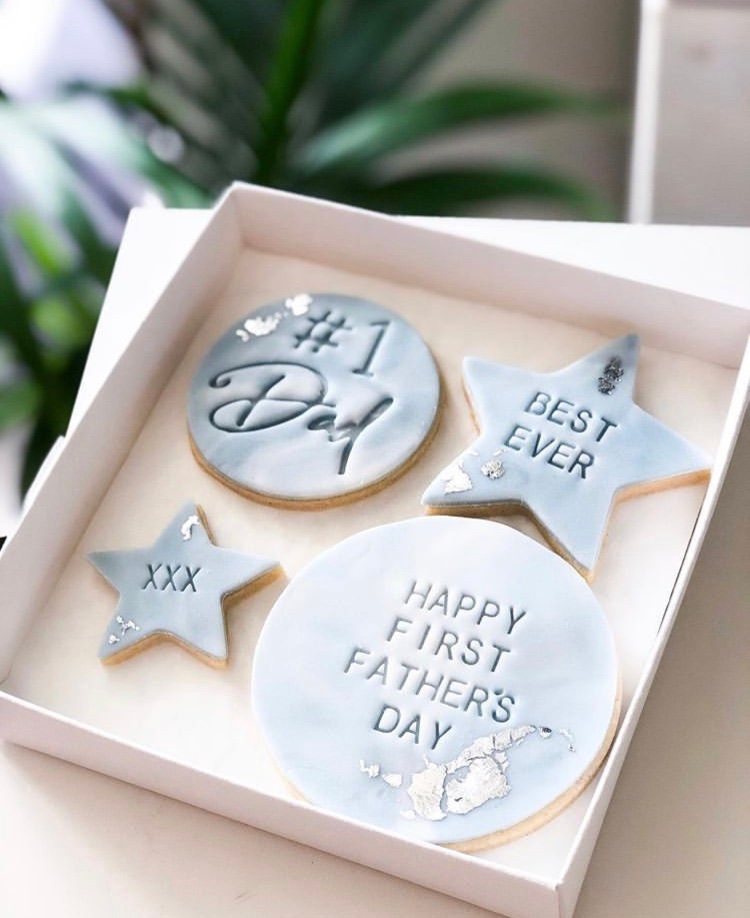 Number 1 Dad Cookie Stamp Postal Box Ideas Happy - Etsy