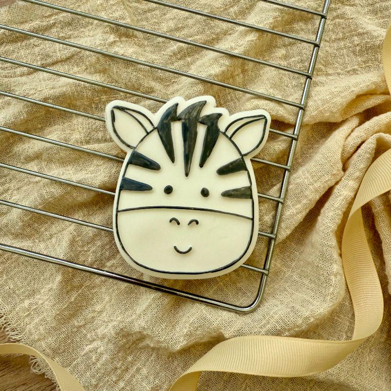 Zebra Cookie Cutter and Embosser, Jungle Cookie Cutter, Fondant ...