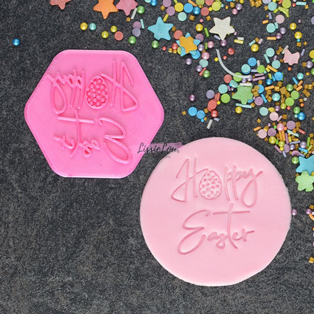 Hoppy Easter Cookie Stamp Icing Fondant Embosser for Easter - Etsy