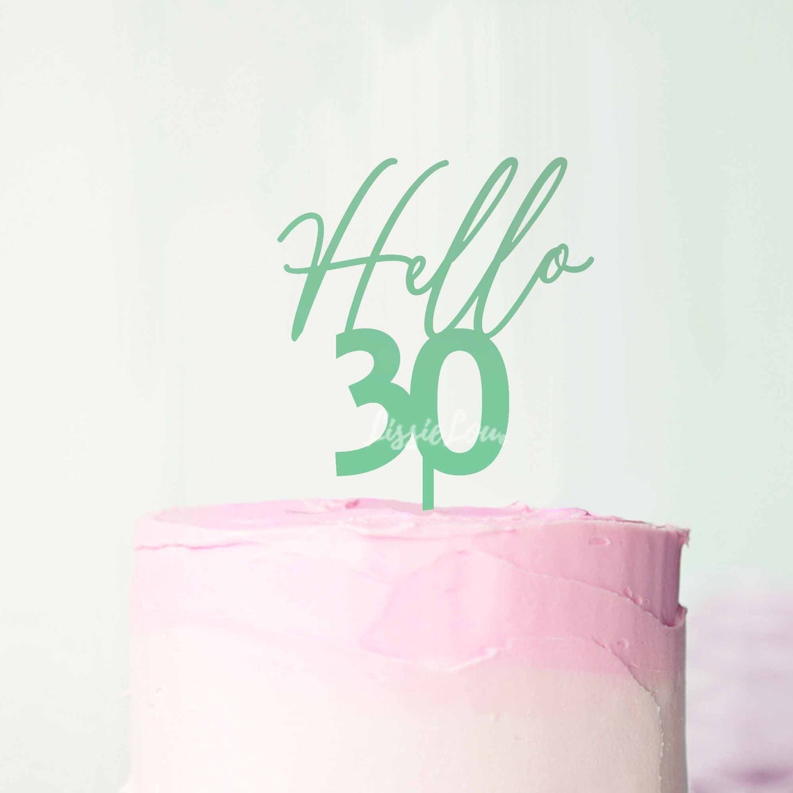 Hello 30 Cake Topper 30th Birthday Cake Topper Birthday - Etsy