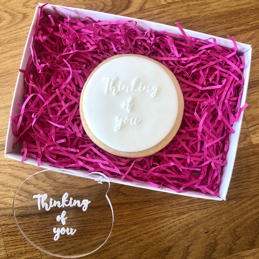 Thinking of You Isolation Cookie Embosser, Fondant Stamp, Isolation ...