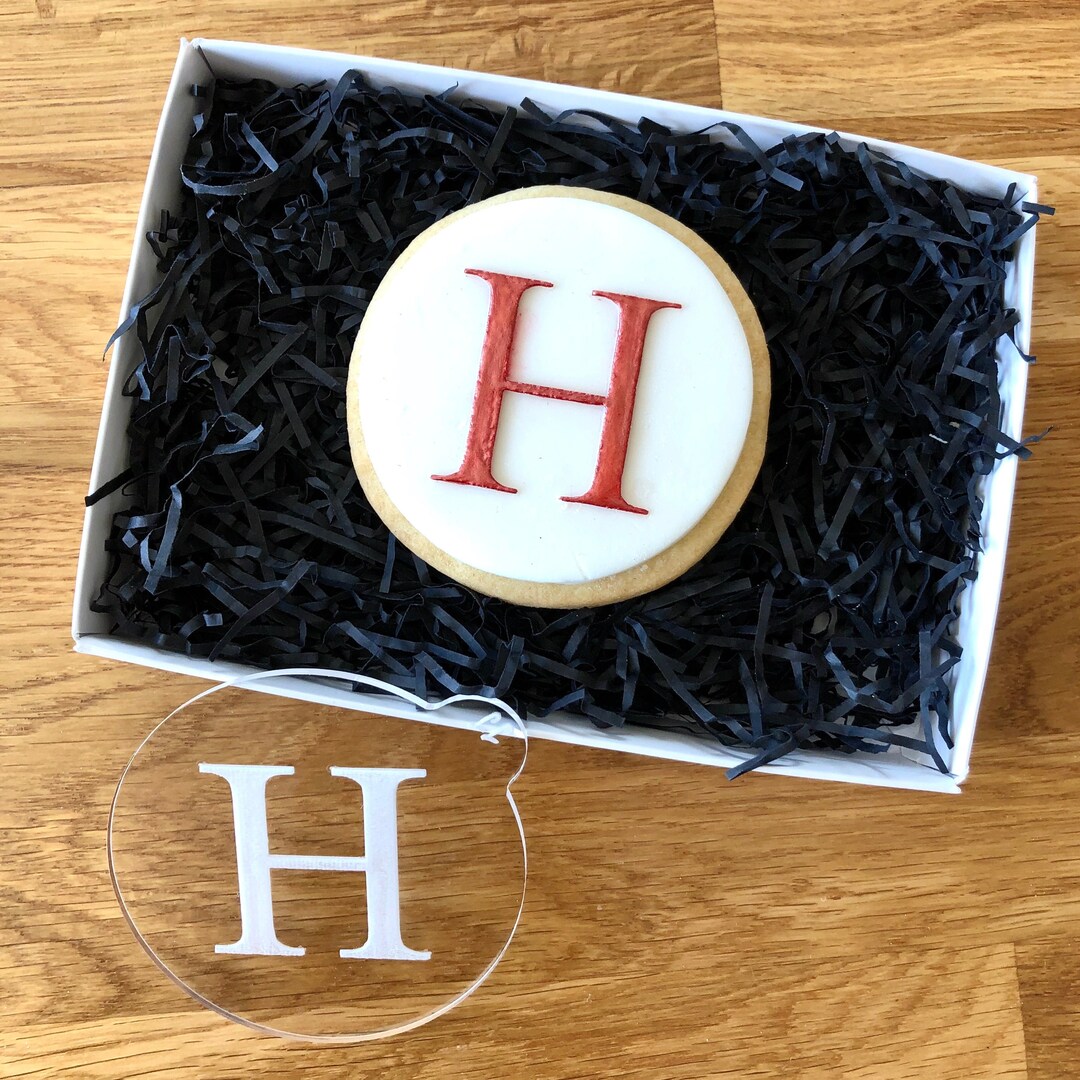 Standard Initial Letter A-Z Style Cookie Embosser, Initial Cookie Stamp ...