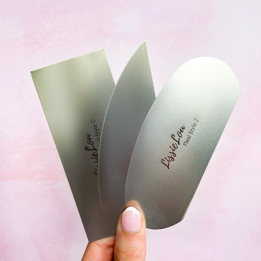 Lissielou Mini Metal Scrapers, Set of 3, Cake Smoothers, Cake Comb ...