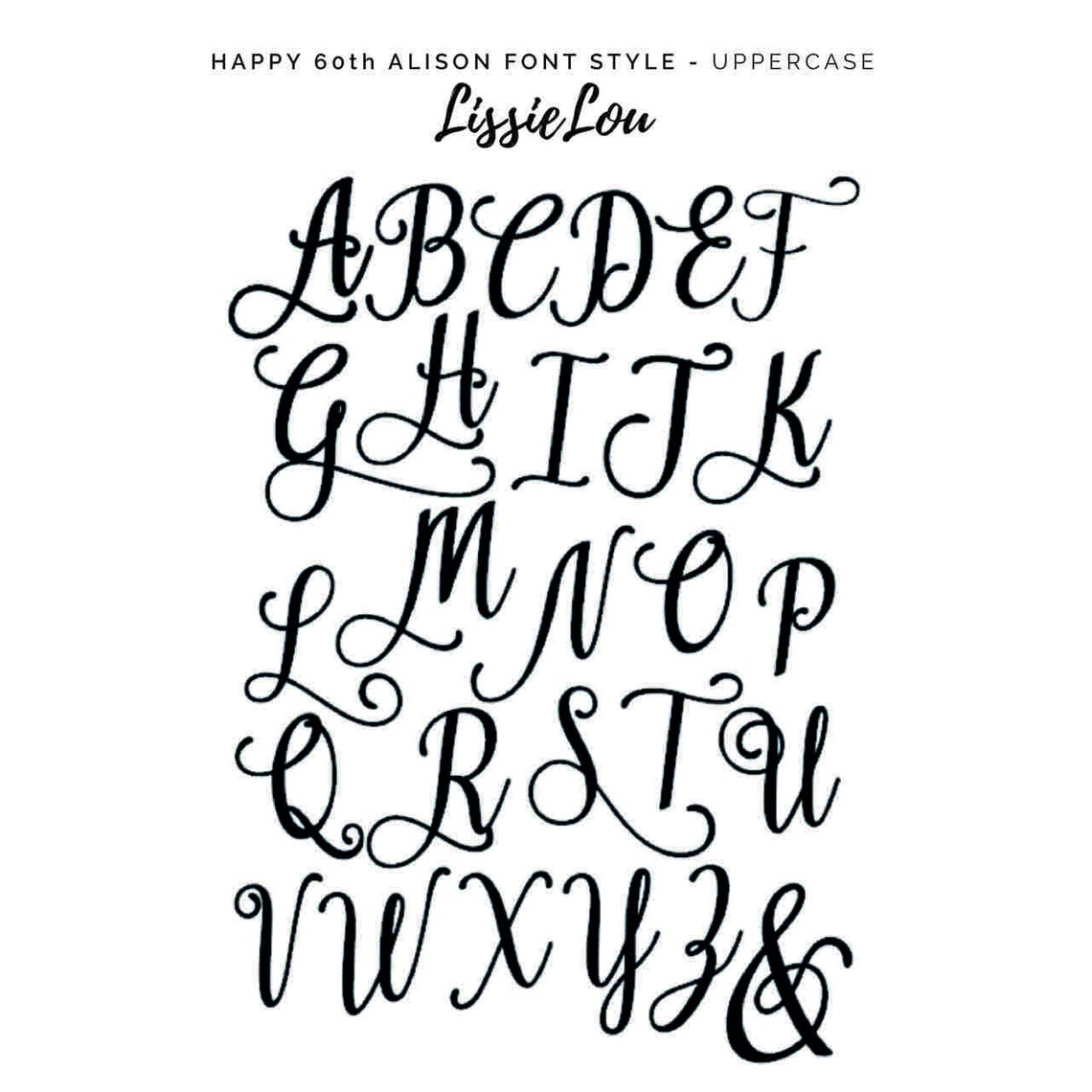 Happy 60th Alison Font Style Name Cake Topper Premium 3mm - Etsy