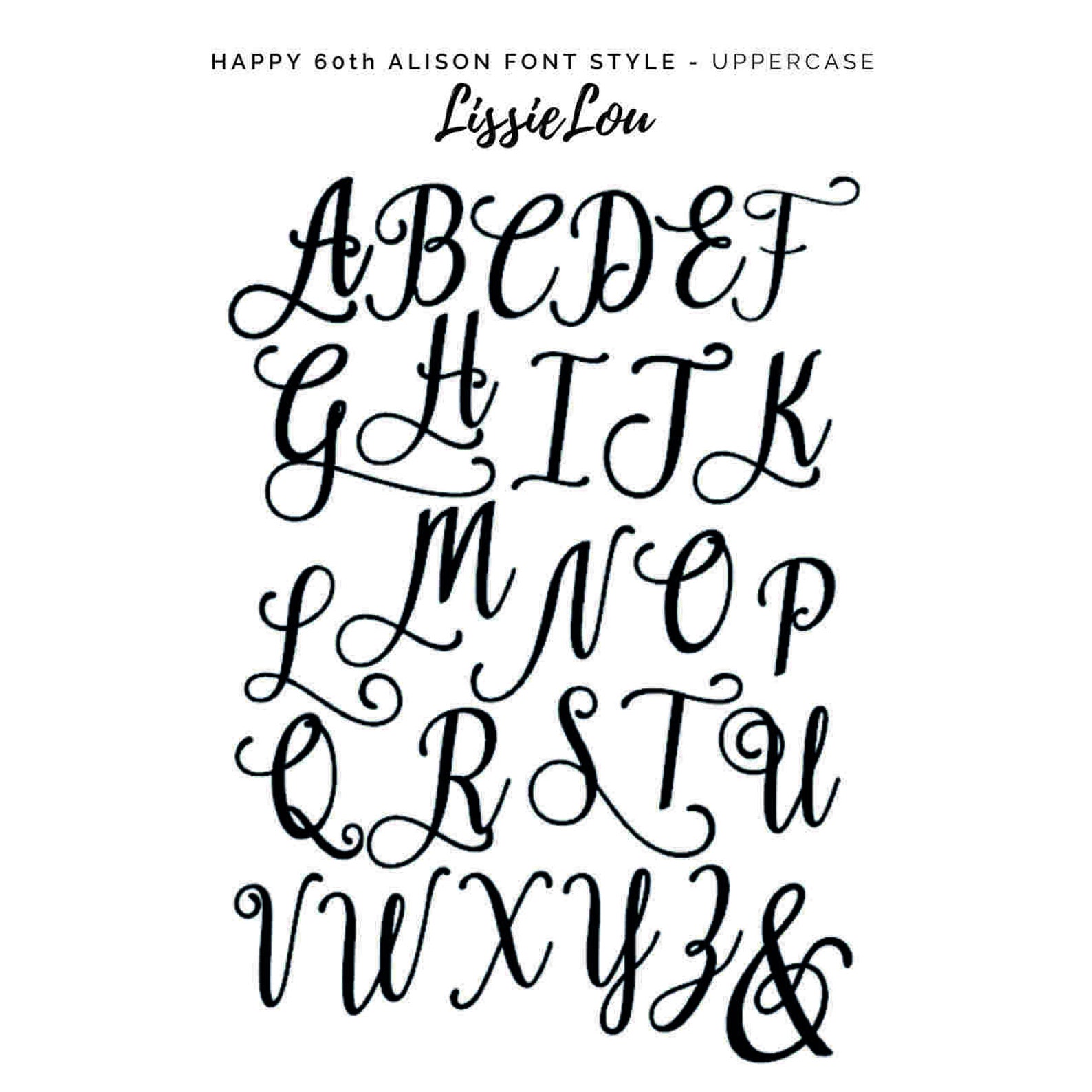 Happy 60th Alison Font Style Name Cake Topper Premium 3mm - Etsy