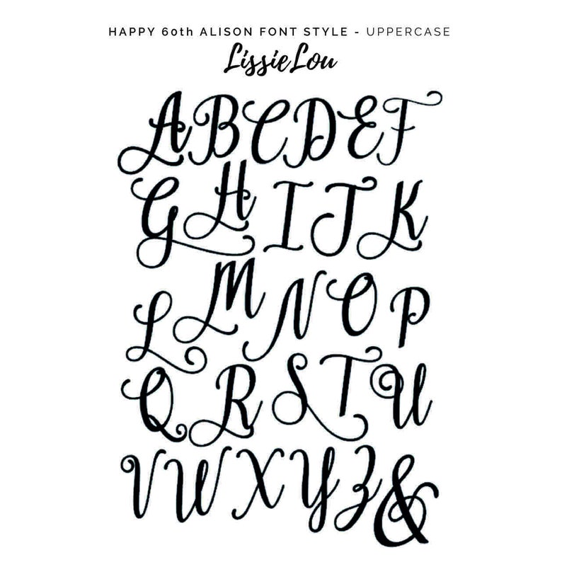 Happy 60th Alison Font Style Name Cake Topper Premium 3mm - Etsy