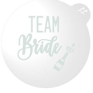 Team Bride With Champagne Bottle Cookie Embosser, Bridal Cookie Stamps ...