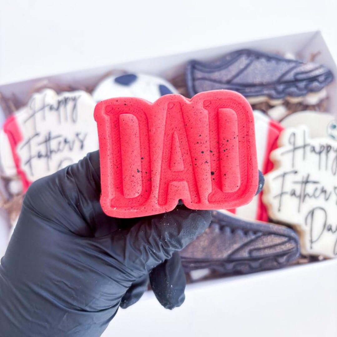 Dad Cookie Cutter & Stamp | Father's Day Cookie Embosser | Happy Father ...