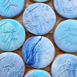 Stay Positive Cookie Embosser NHS Staff Charity Embosser - Etsy