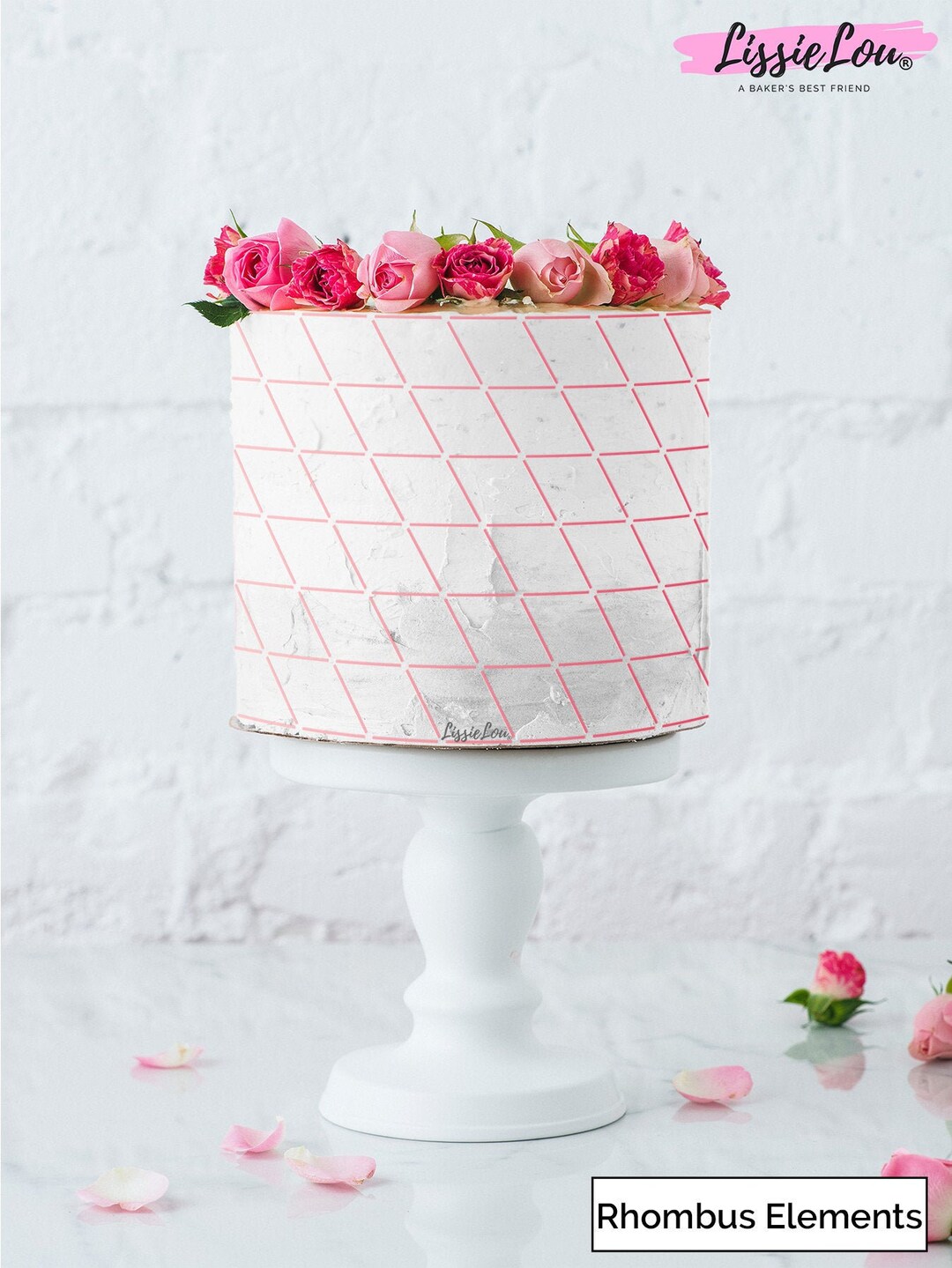 Rhombus Elements Cake Stencil - Full Size Design - Etsy