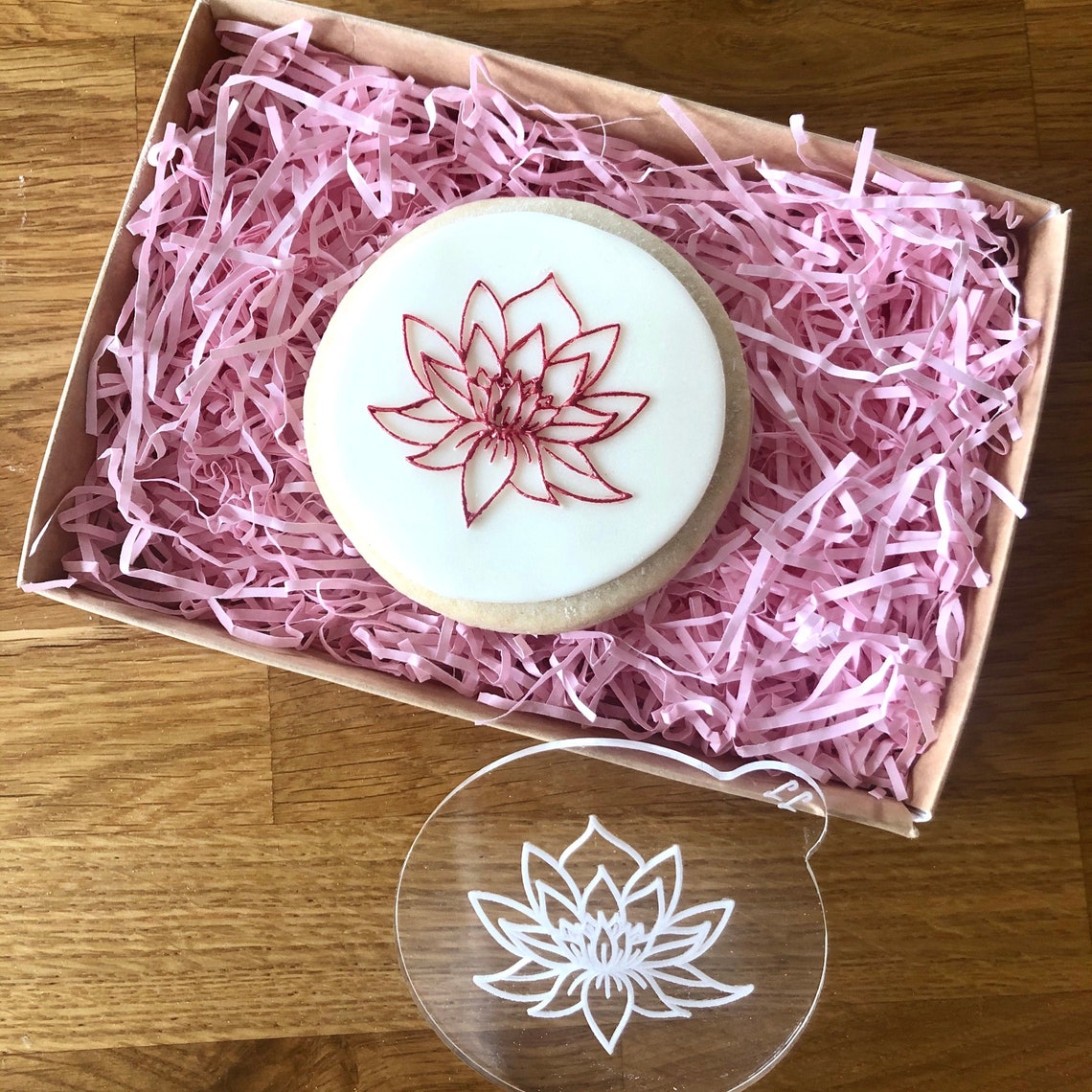 Lotus Flower Cookie Embosser, Diwali Cookie Stamp, Fondant Stamp, Icing ...