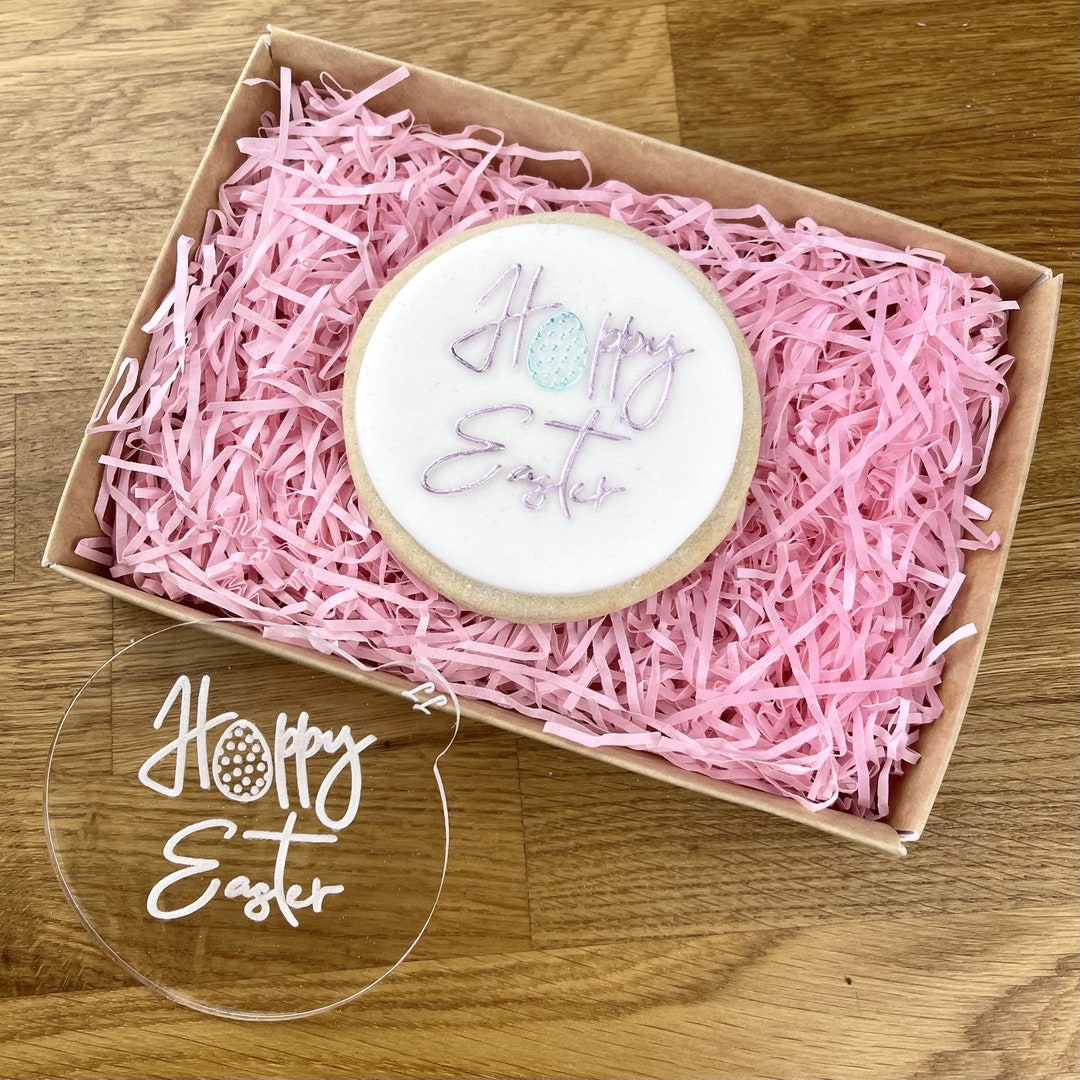 Hoppy Easter Cookie Embosser Icing Fondant Sello para las celebraciones ...