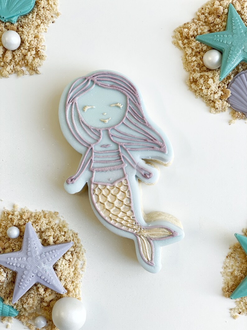 Cute Mermaid Cookie Cutter Under the Sea Cookie Cutter - Etsy
