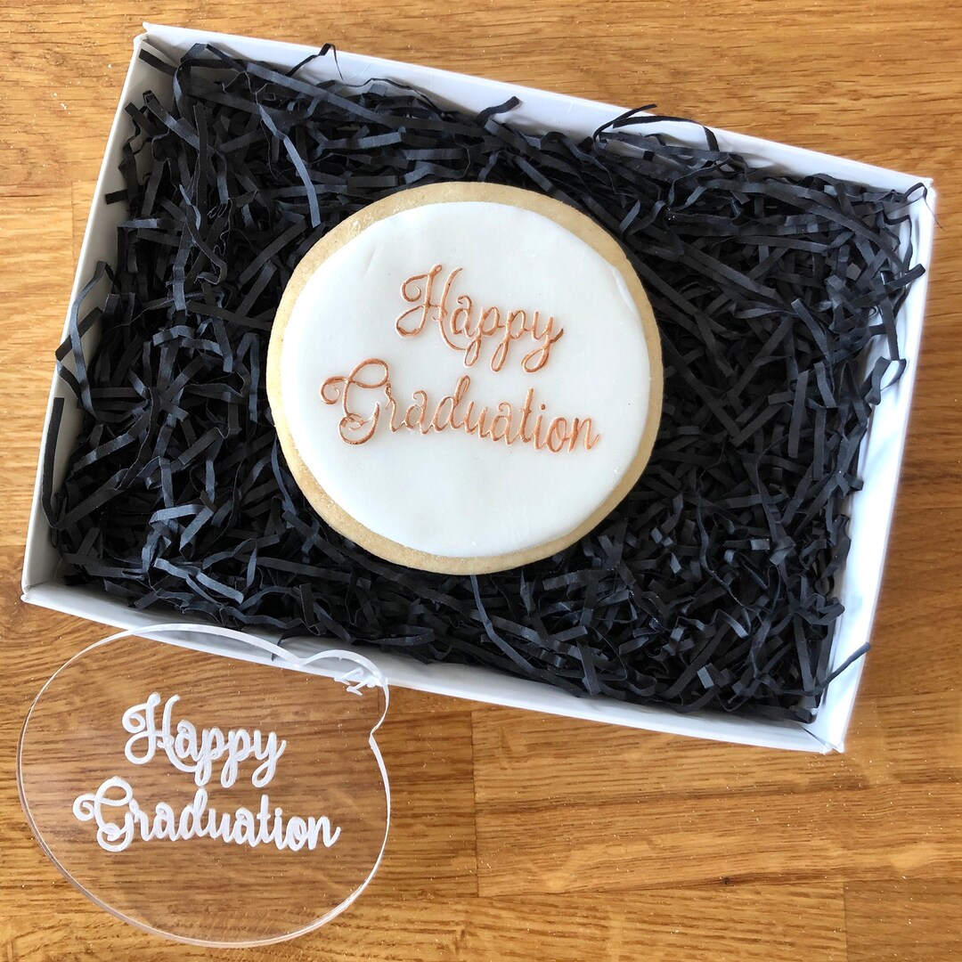 Happy Graduation Cookie Embosser, Graduation Cookie Stamp, Fondant ...