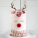 Modern Rudolf Antler Set Christmas Cake Topper - Antler, Eyes and Nose ...