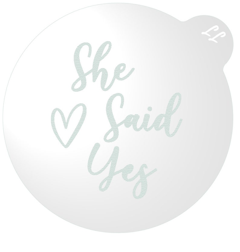 She Said Yes Cookie Embosser, Bridal Cookie Stamps, Fondant Stamp ...