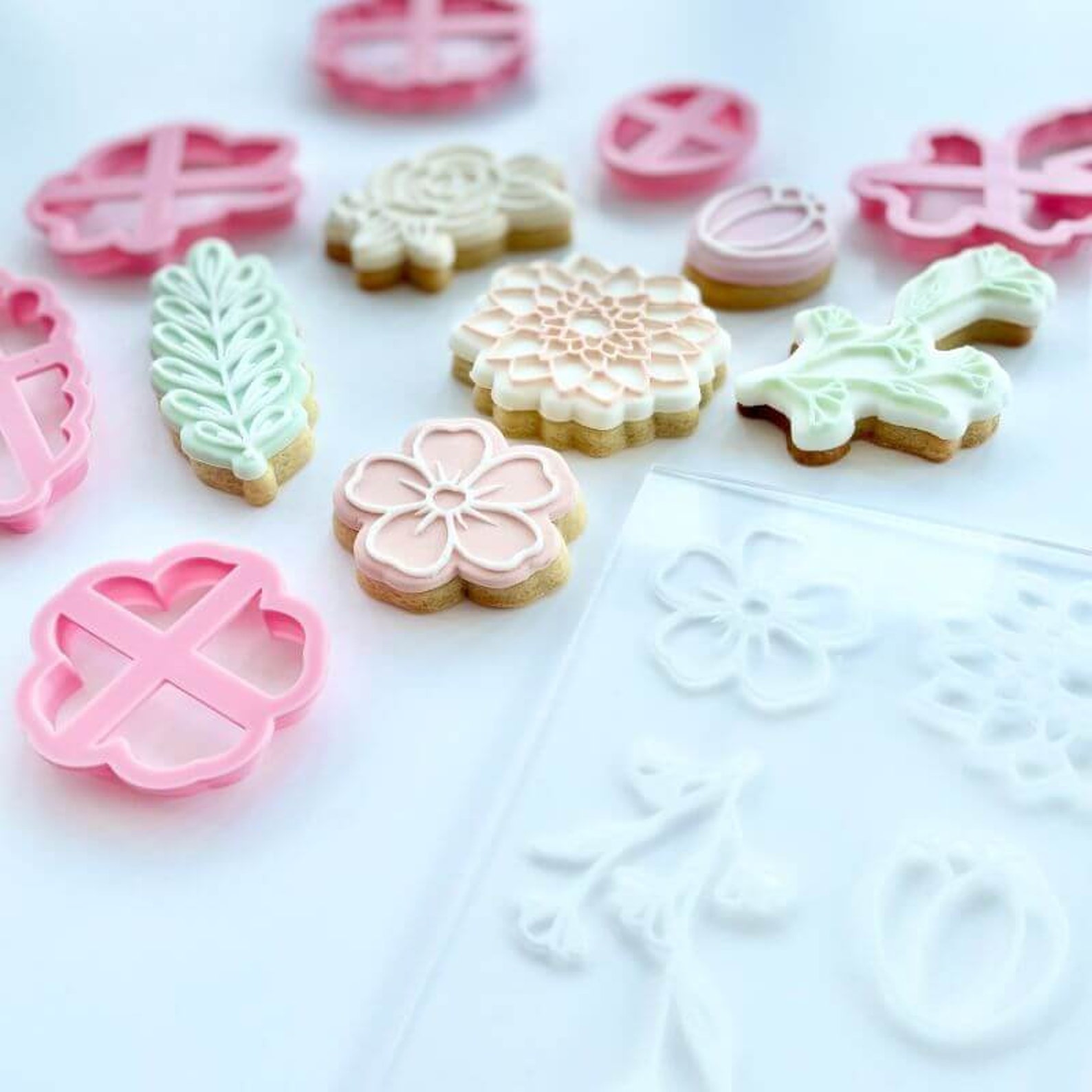 Jar and Flowers Set Cookie Cutter and Embosser Happy - Etsy