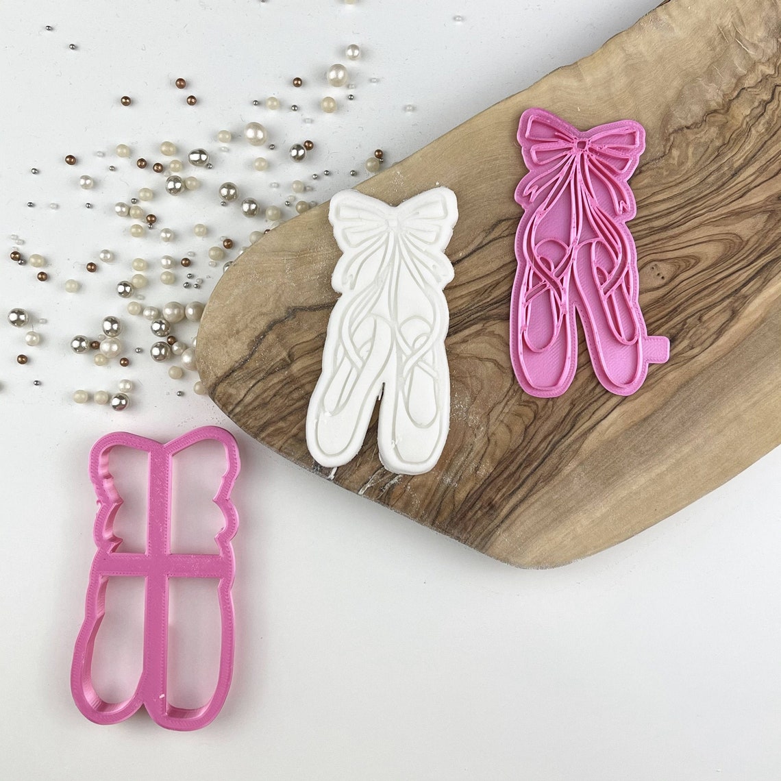 Ballet Shoes Cookie Cutter and Stamp Ballet Cookie Cutter - Etsy