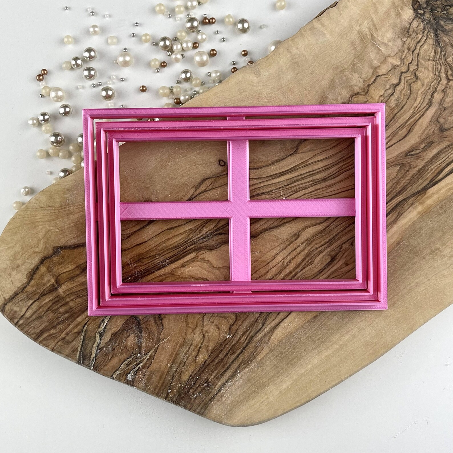 Rectangle Cookie Cutter Plastic Cookie Cutter Fondant Stamp | Etsy