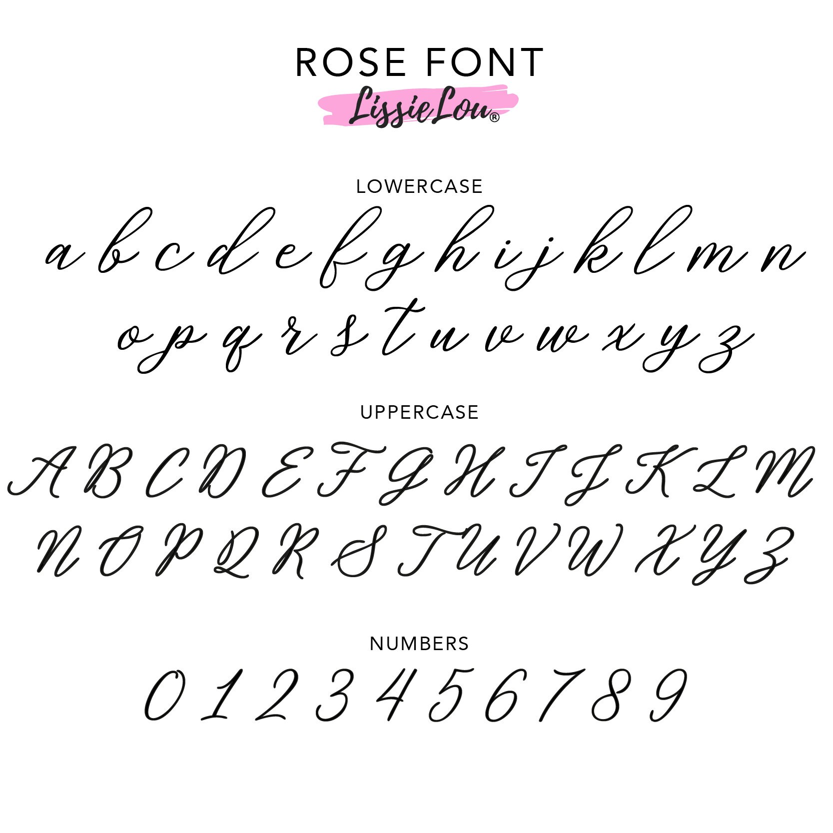 Rose Font Style Custom Cake Topper, Premium 3mm Acrylic or Birch Wood ...