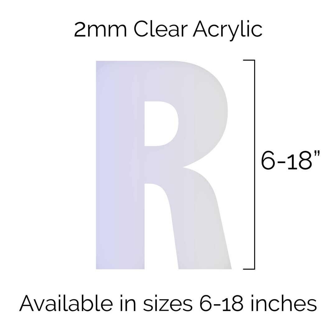 Acrylic Cake Shape Letter R Mold - Etsy