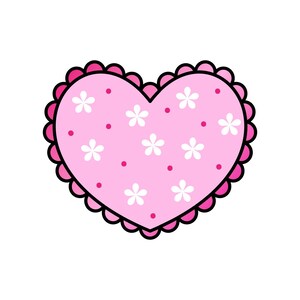 Frilly Heart Cookie Cutter, Valentines Cookie Cutter, Fondant Embosser ...