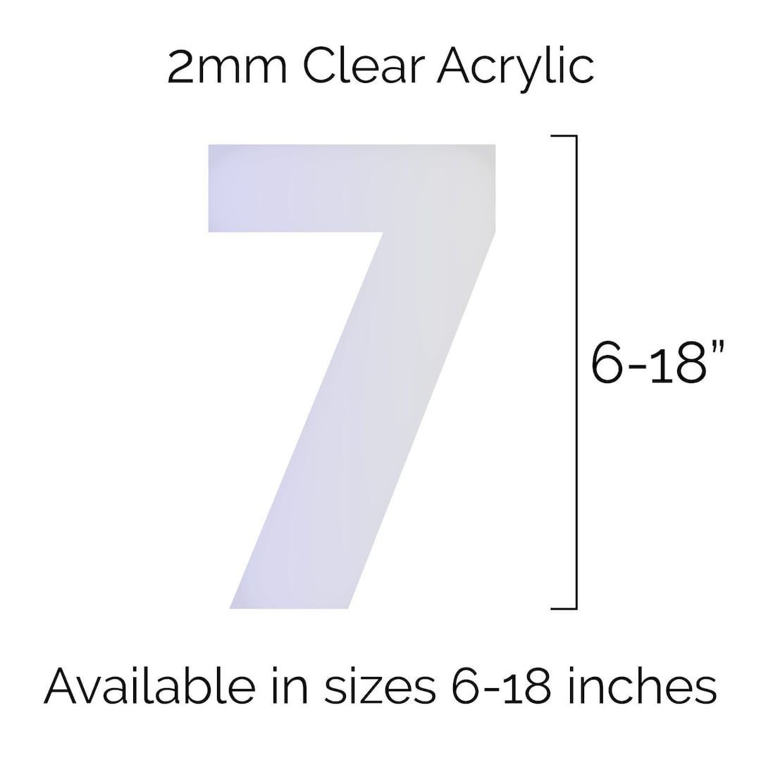 Acrylic Cake Shape Number 7 Mold - Etsy