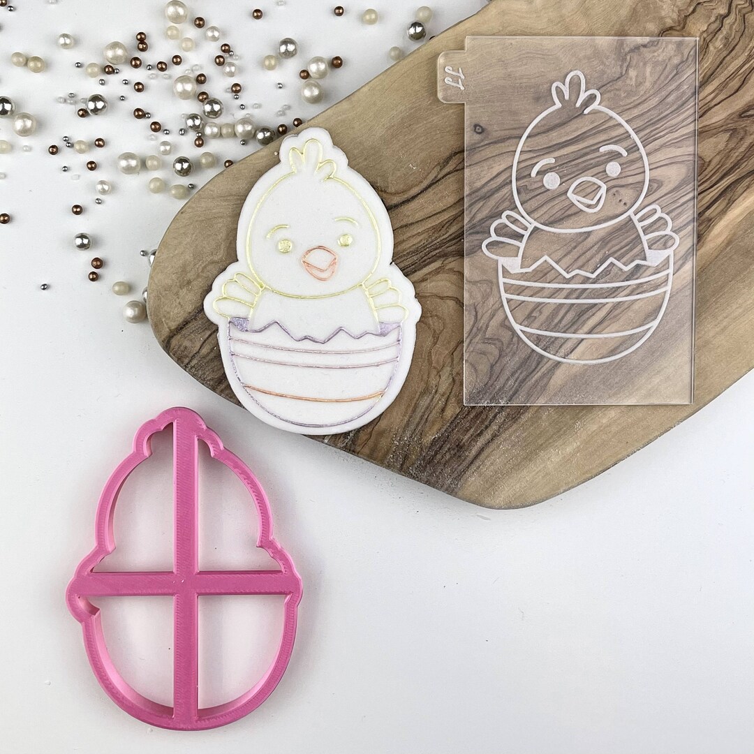 Easter Chick Large Cookie Cutter and Embosser, Happy Easter, Easter ...