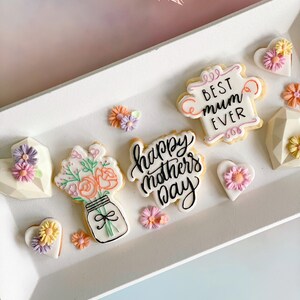 Best Mum Ever Style 1 Cookie Cutter and Embosser, Happy Mother's Day ...