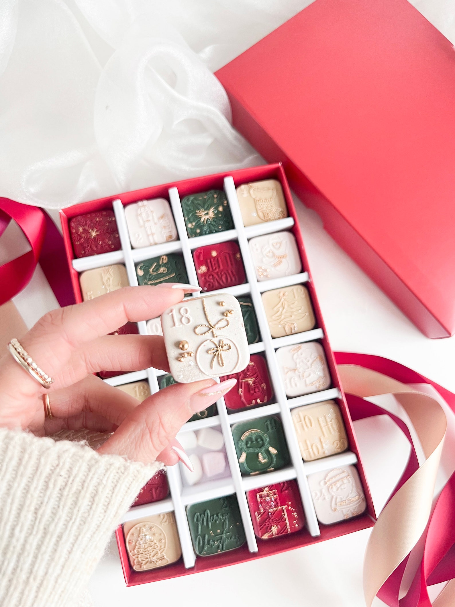 Chellbells Cakes 24 Days of Christmas Advent Calendar Cookie Embosser ...