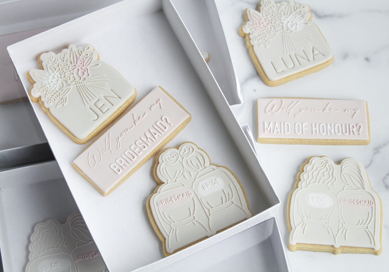 Soho Cookies Bride and Bridesmaid Style 1 Cookie Cutter and Embosser ...