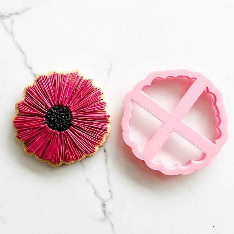 Plant Pot Flower Set Cookie Cutter and Embosser, Flower Embosser ...
