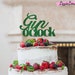 Gin O'clock Cake Topper Cake Topper Glitter Card - Etsy