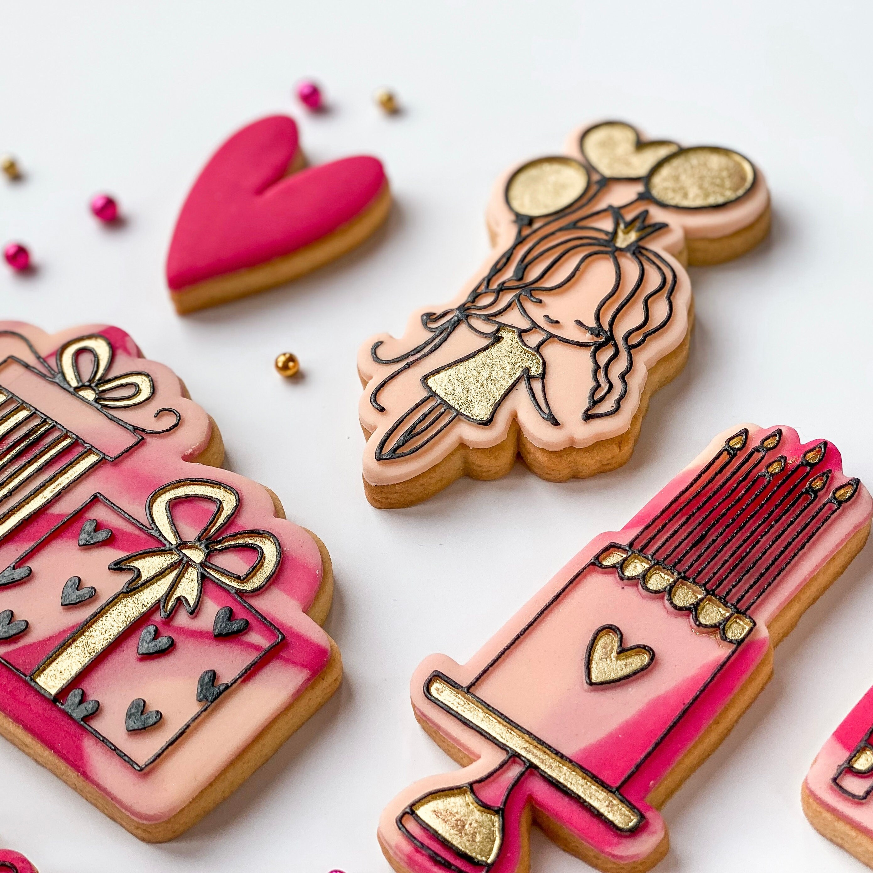 Birthday Cake Cookie Cutter and Embosser Happy Birthday - Etsy