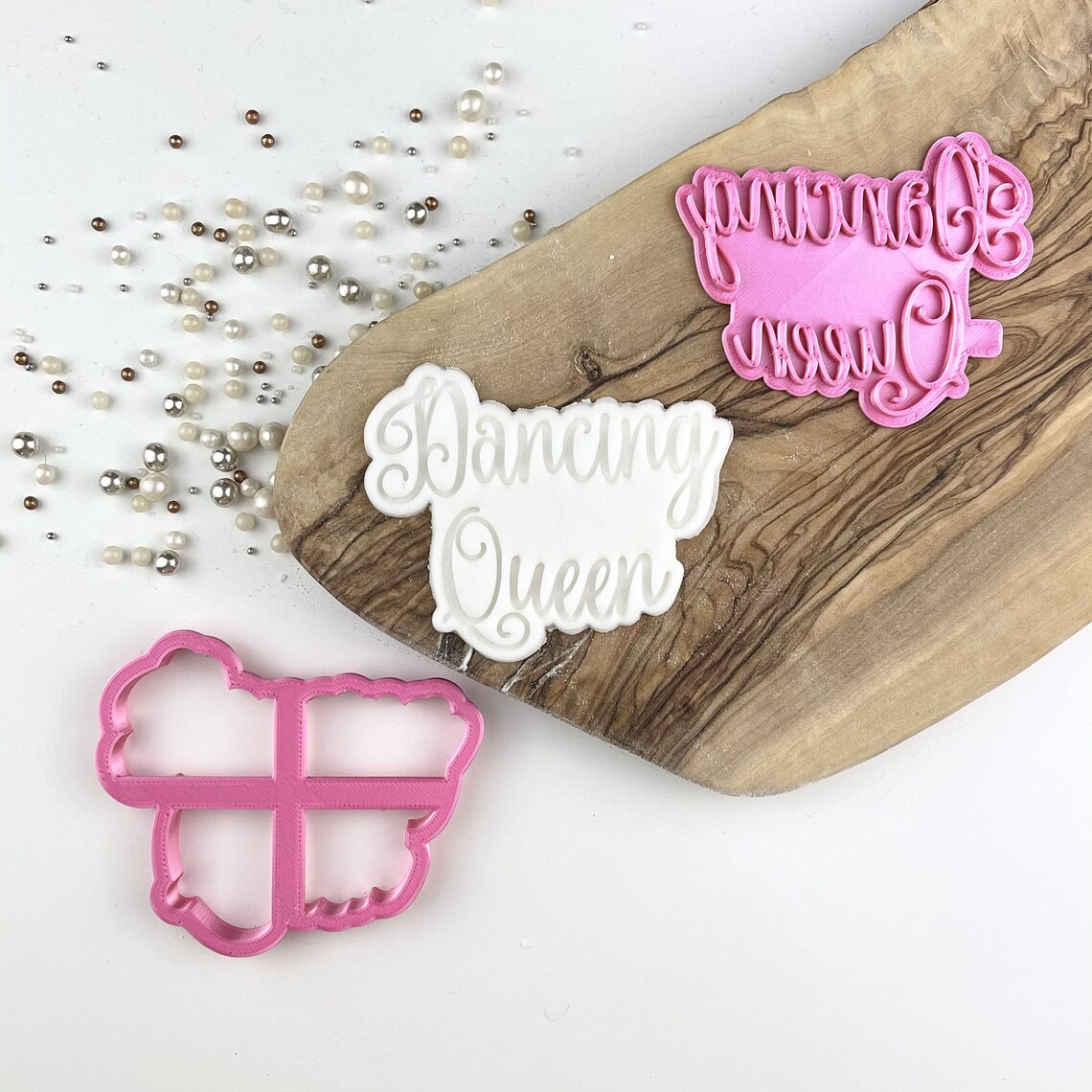 Dancing Queen Cookie Cutter and Stamp, Ballet Cookie Cutter, Fondant ...