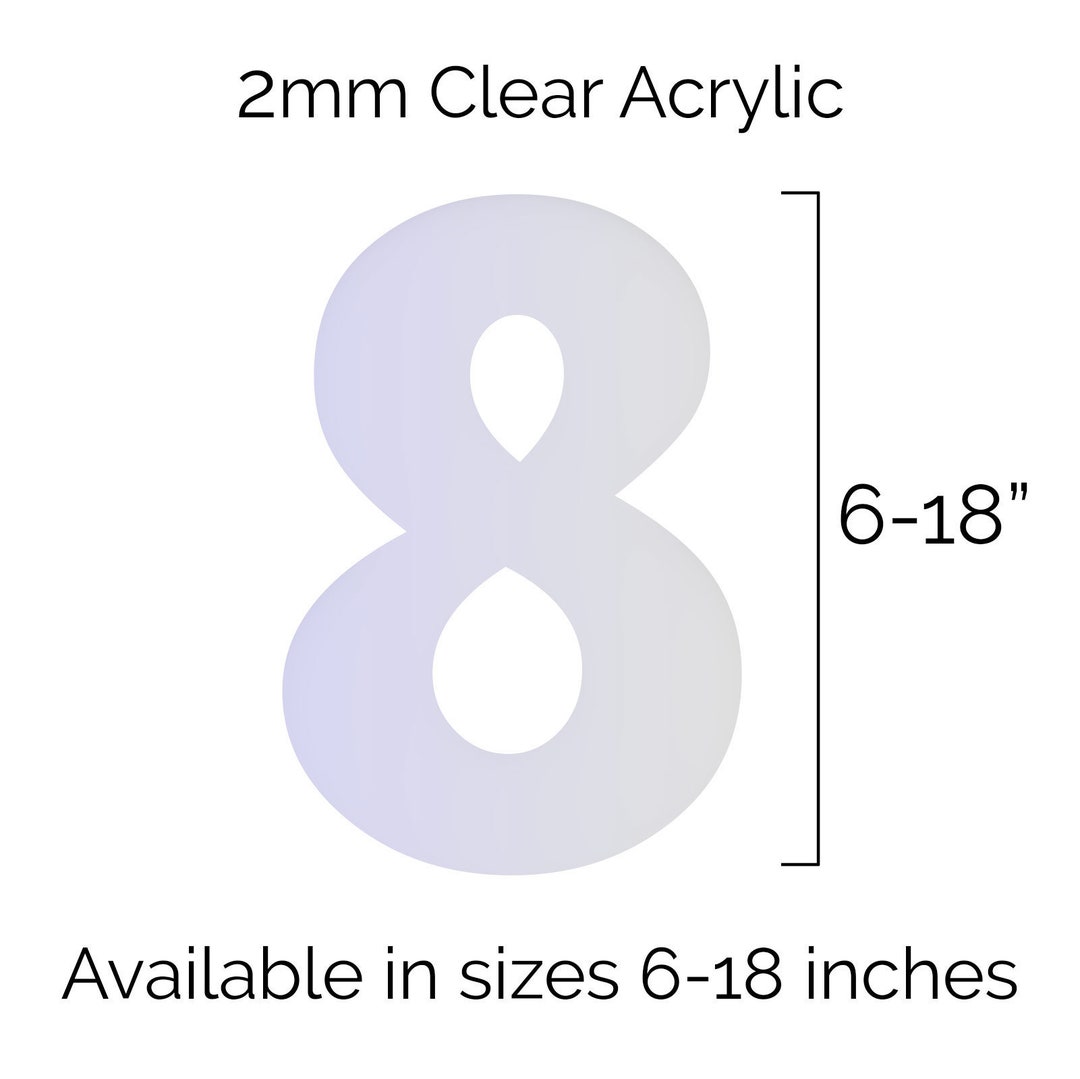 Acrylic Cake Shape Number 8- Baking Template - Etsy